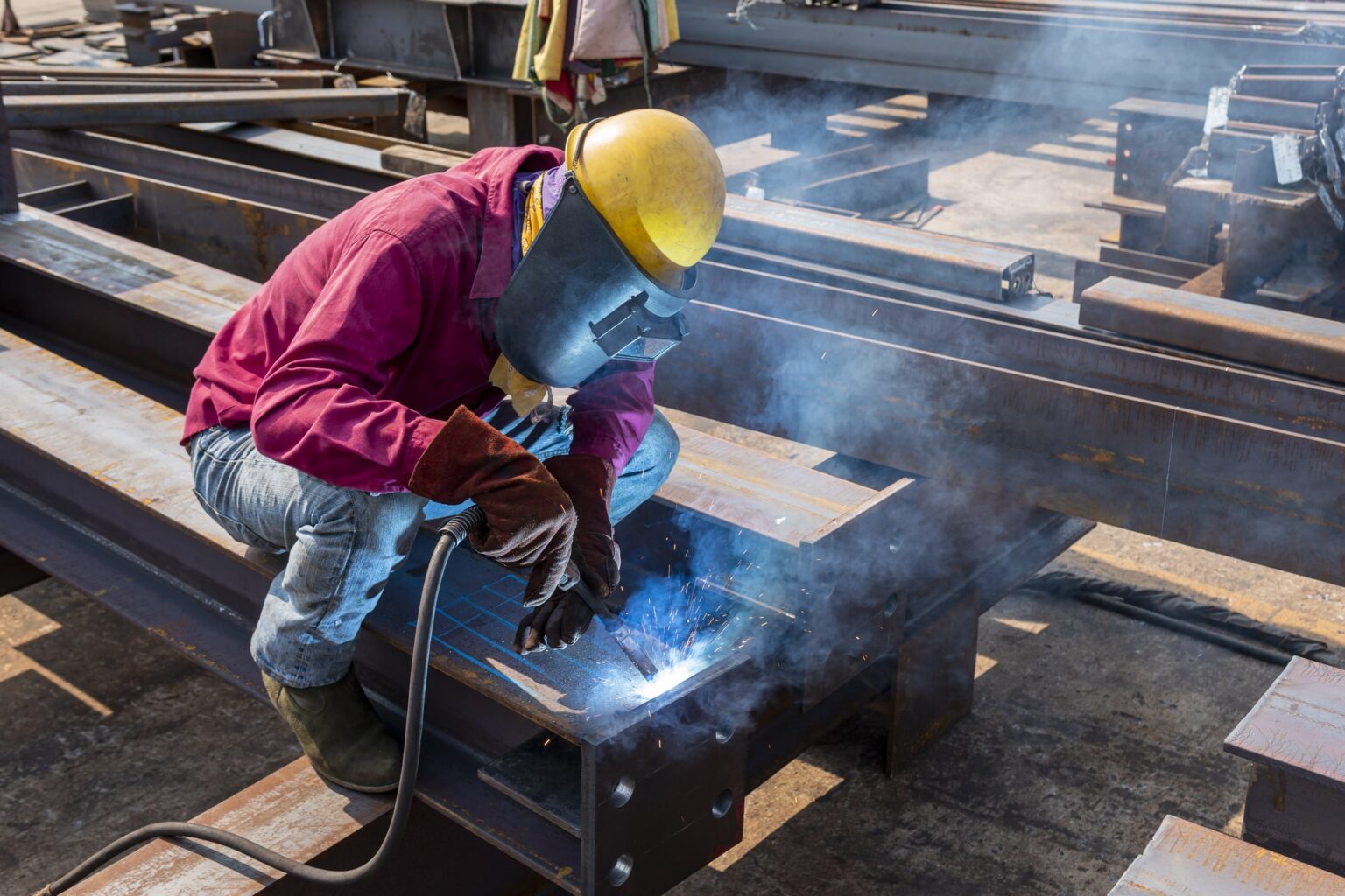What are the 4 types of welding and what are they used for?